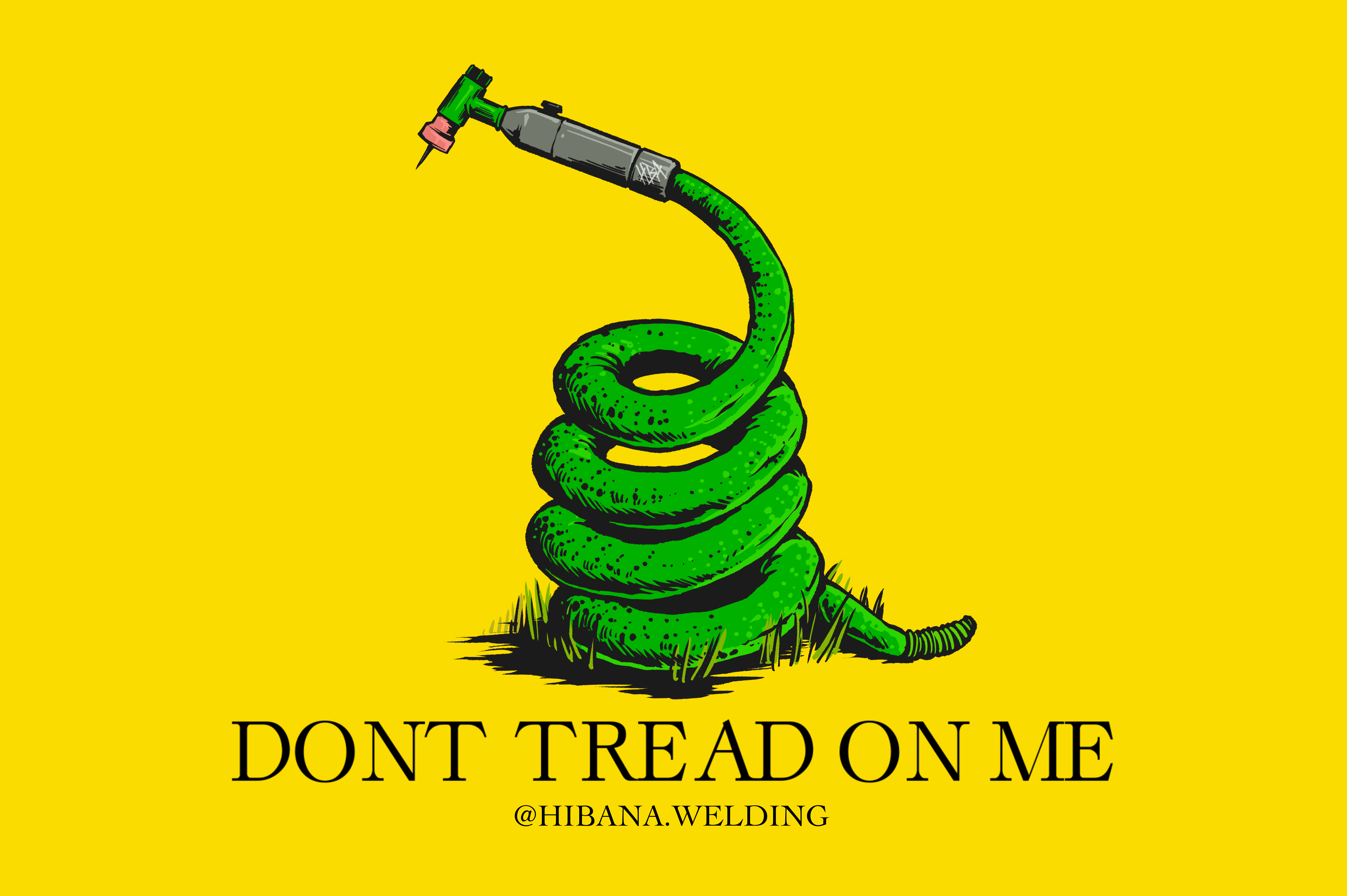 Don't Tread On Me (TIG) Sticker – HIBANA WELDING CO