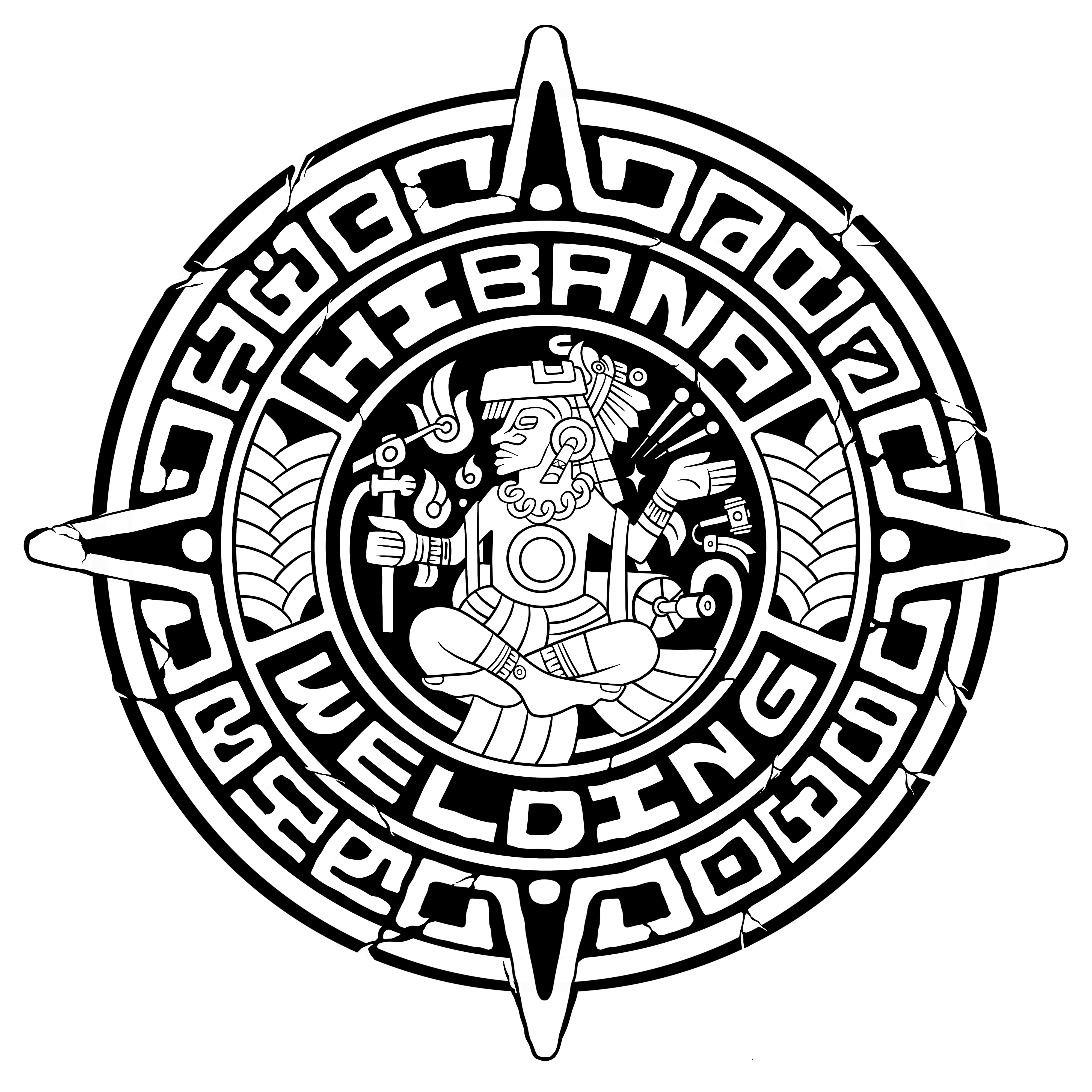 HIBANA Aztec Mayan Sticker – HIBANA WELDING CO