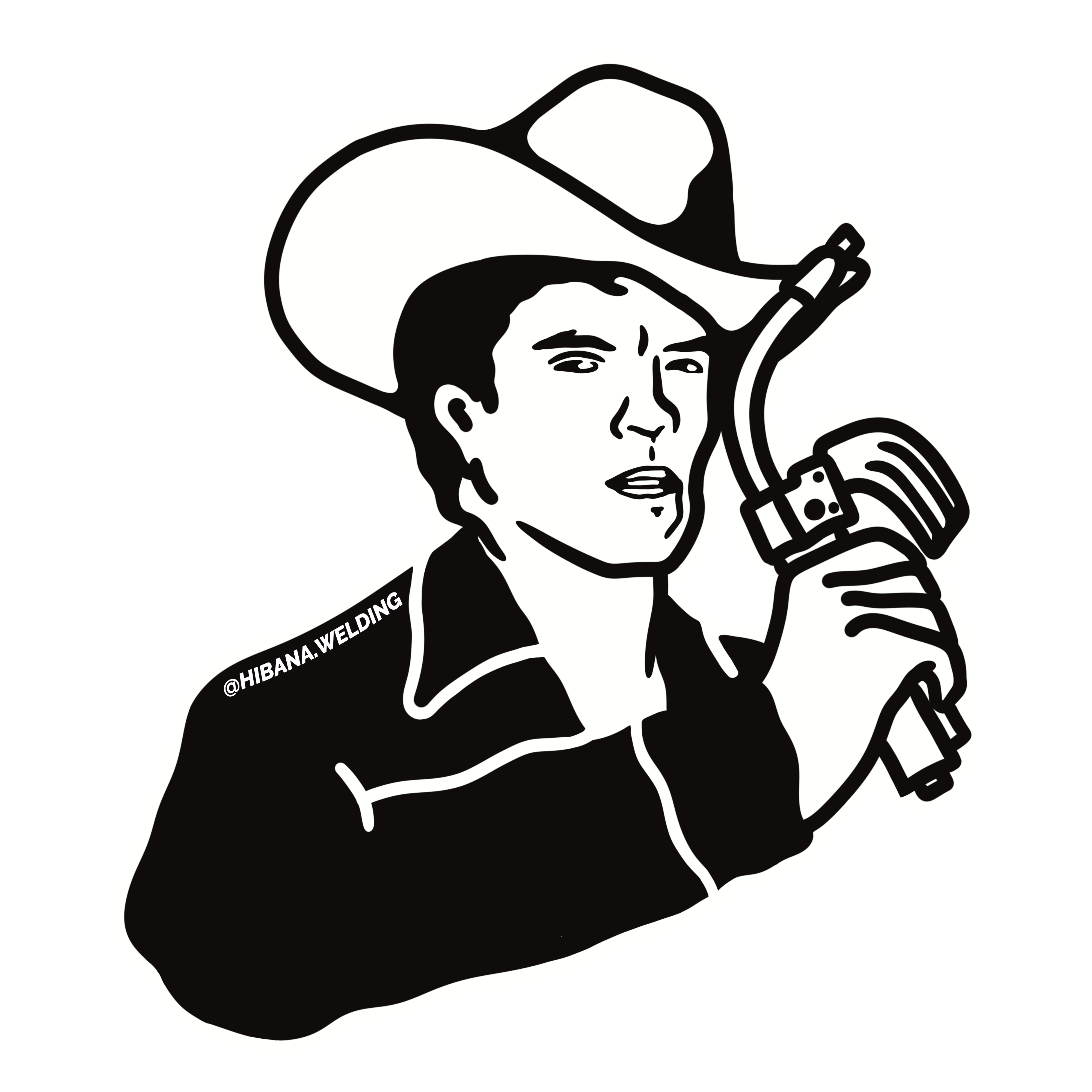 Chalino El Soldador Sticker – HIBANA WELDING CO