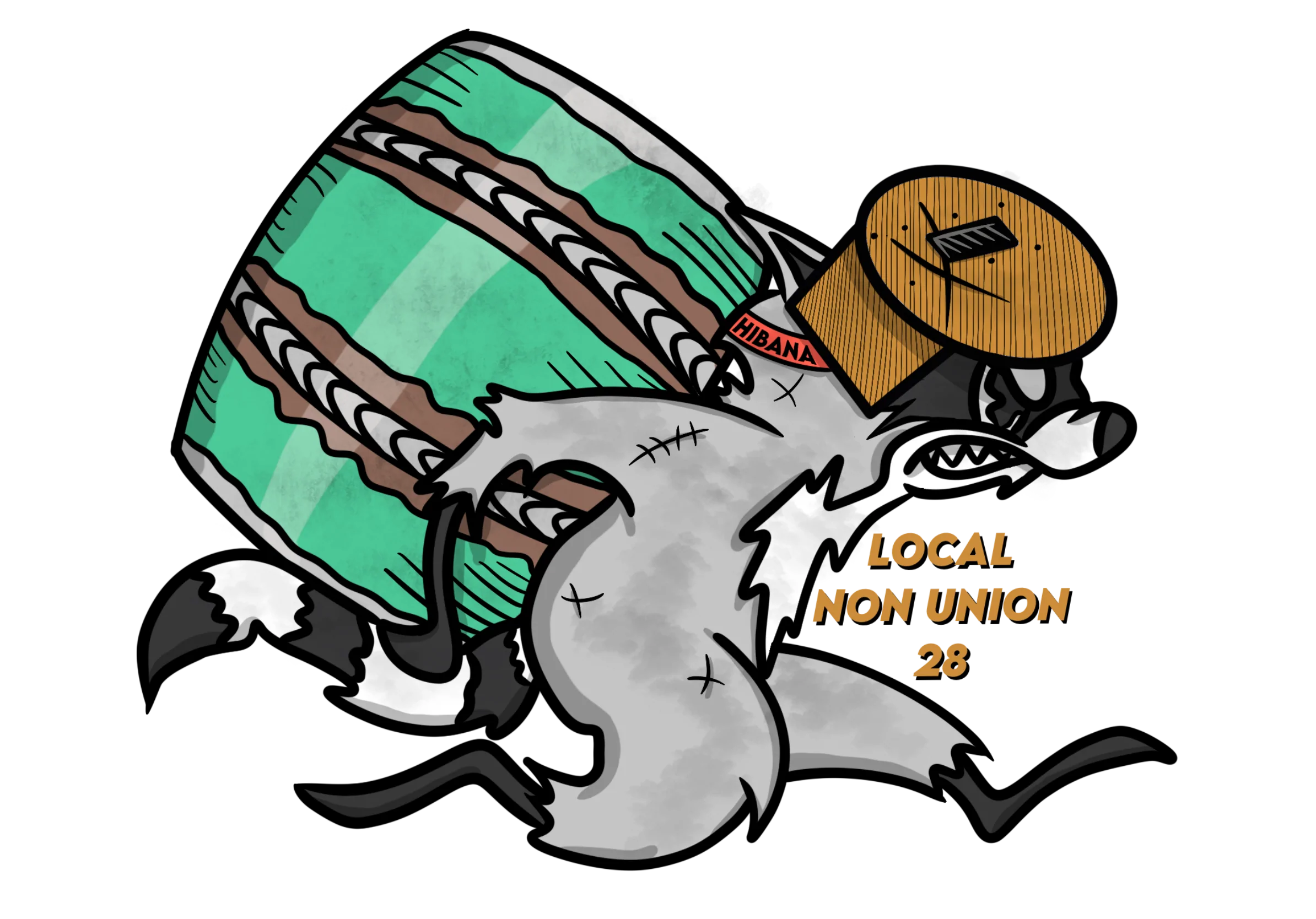 Local Non Union 28 Series 2 Sticker – HIBANA WELDING CO